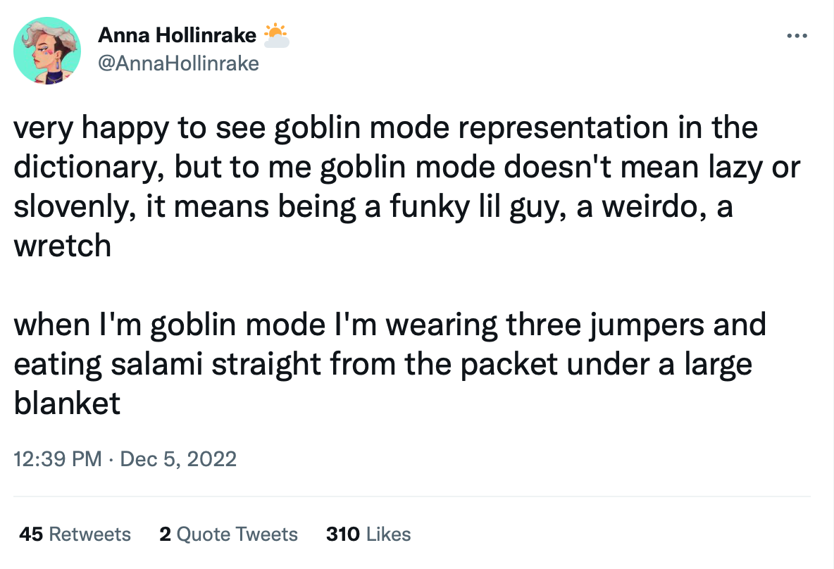 Goblin Mode Representation | Goblin Mode | Know Your Meme