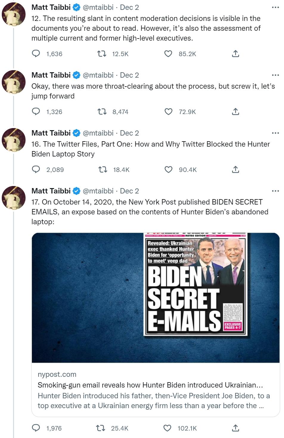 The Twitter Files (12-17) | Twitter Files | Know Your Meme