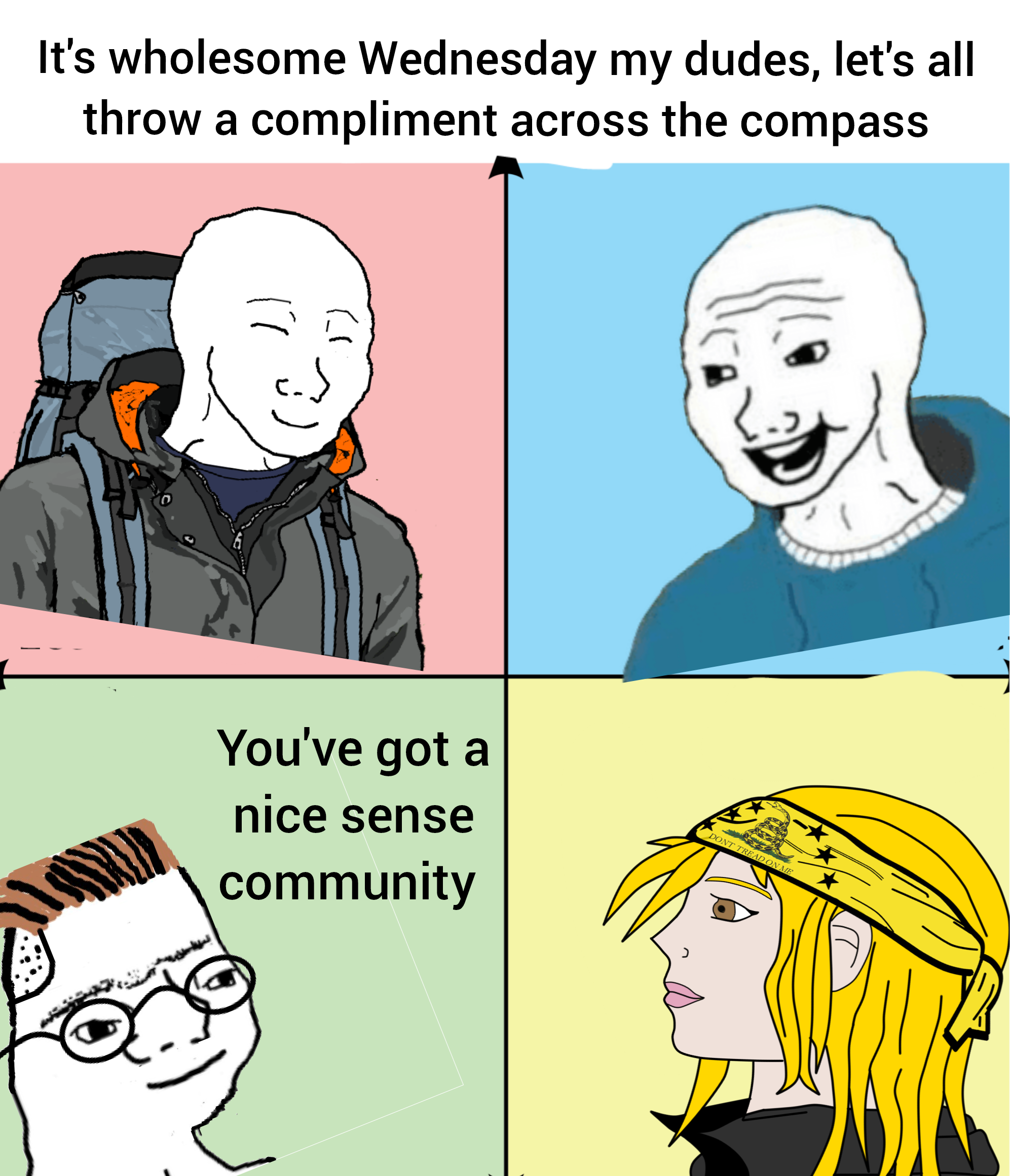 Why we gotta always be hating? For centrists, I guess y'all have to ...