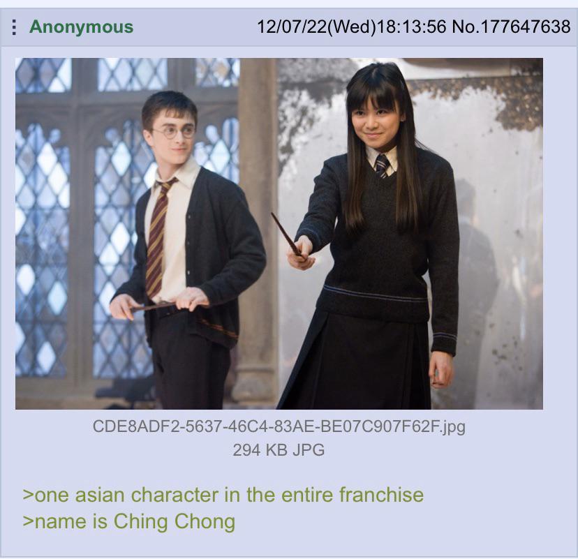 Anon discusses the diversity of Harry Potter | /r/Greentext | Greentext ...