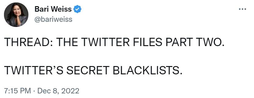 1. THREAD: The Twitter Files THE REMOVAL OF DONALD TRUMP Part One ...