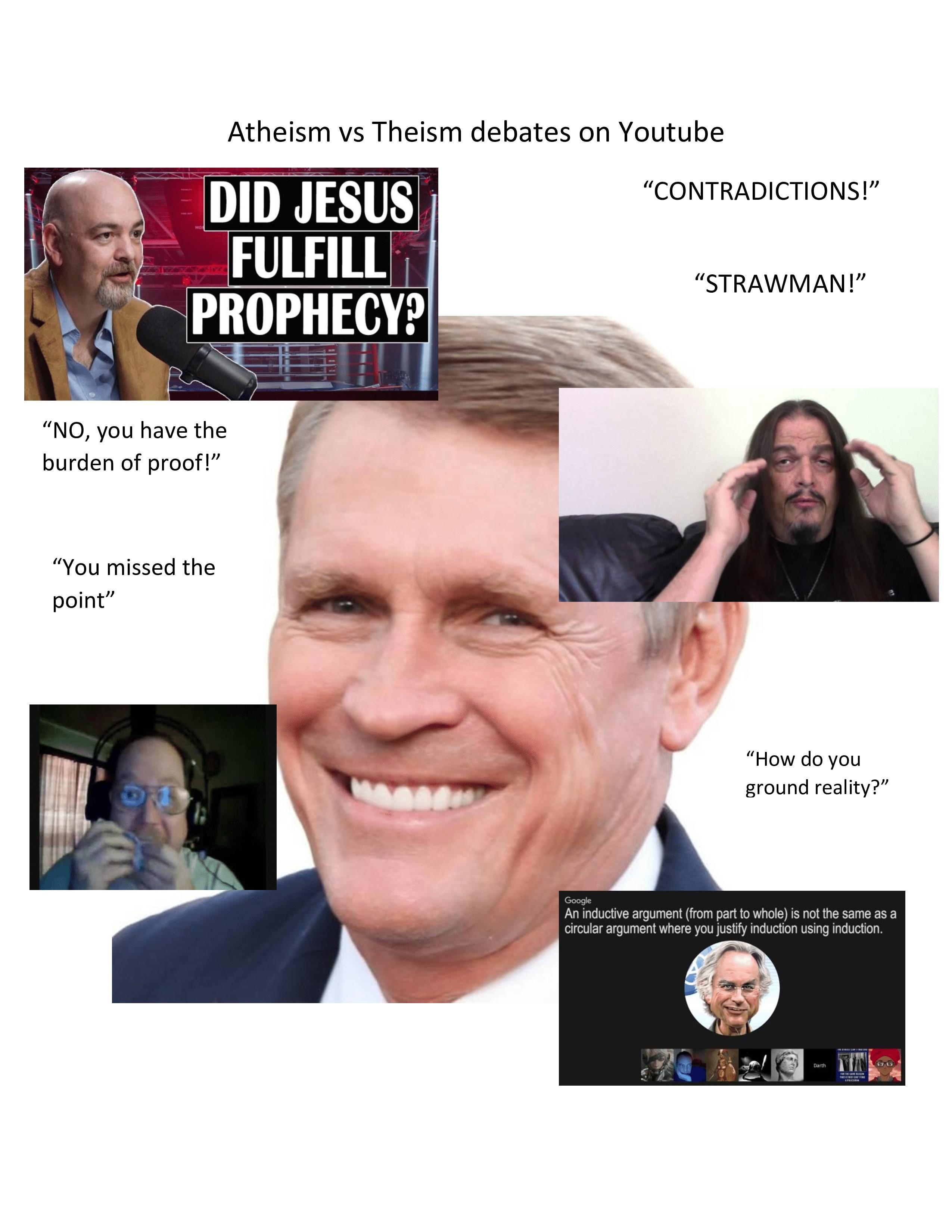 Atheism vs Theism on Youtube Starterpack | /r/starterpacks | Starter ...