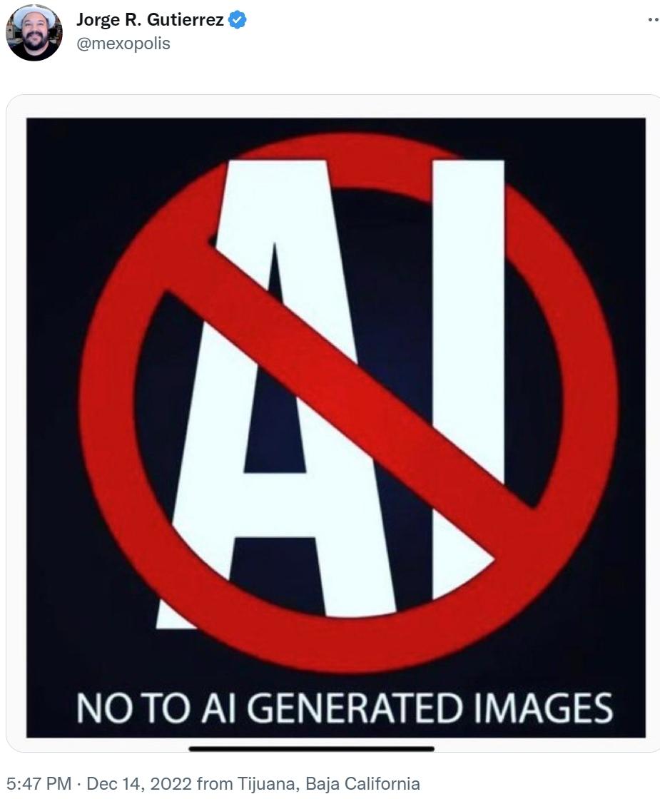 Jorge R. Gutierrez Joins the Protest | ArtStation Anti-AI Protest ...