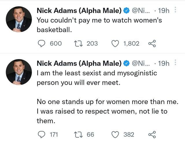 Alpha Male Moment | Nick Adams | Know Your Meme