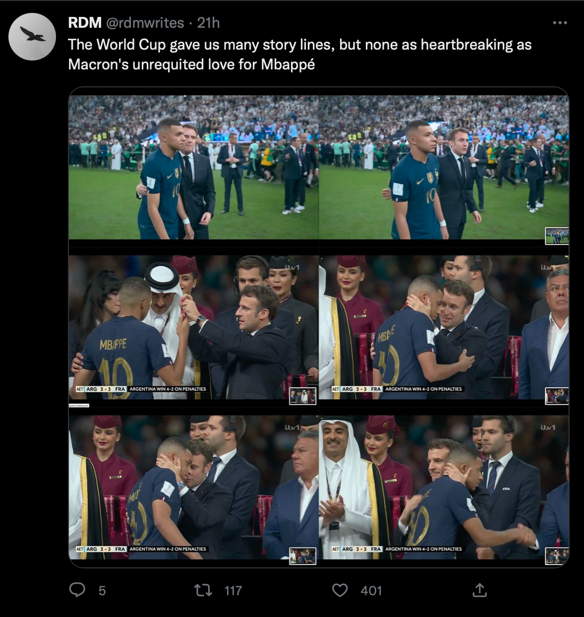 Unrequited Love | Macron Consoling Mbappe | Know Your Meme