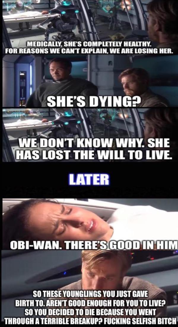 Lost the will to live | /r/PrequelMemes | Prequel Memes | Know Your Meme