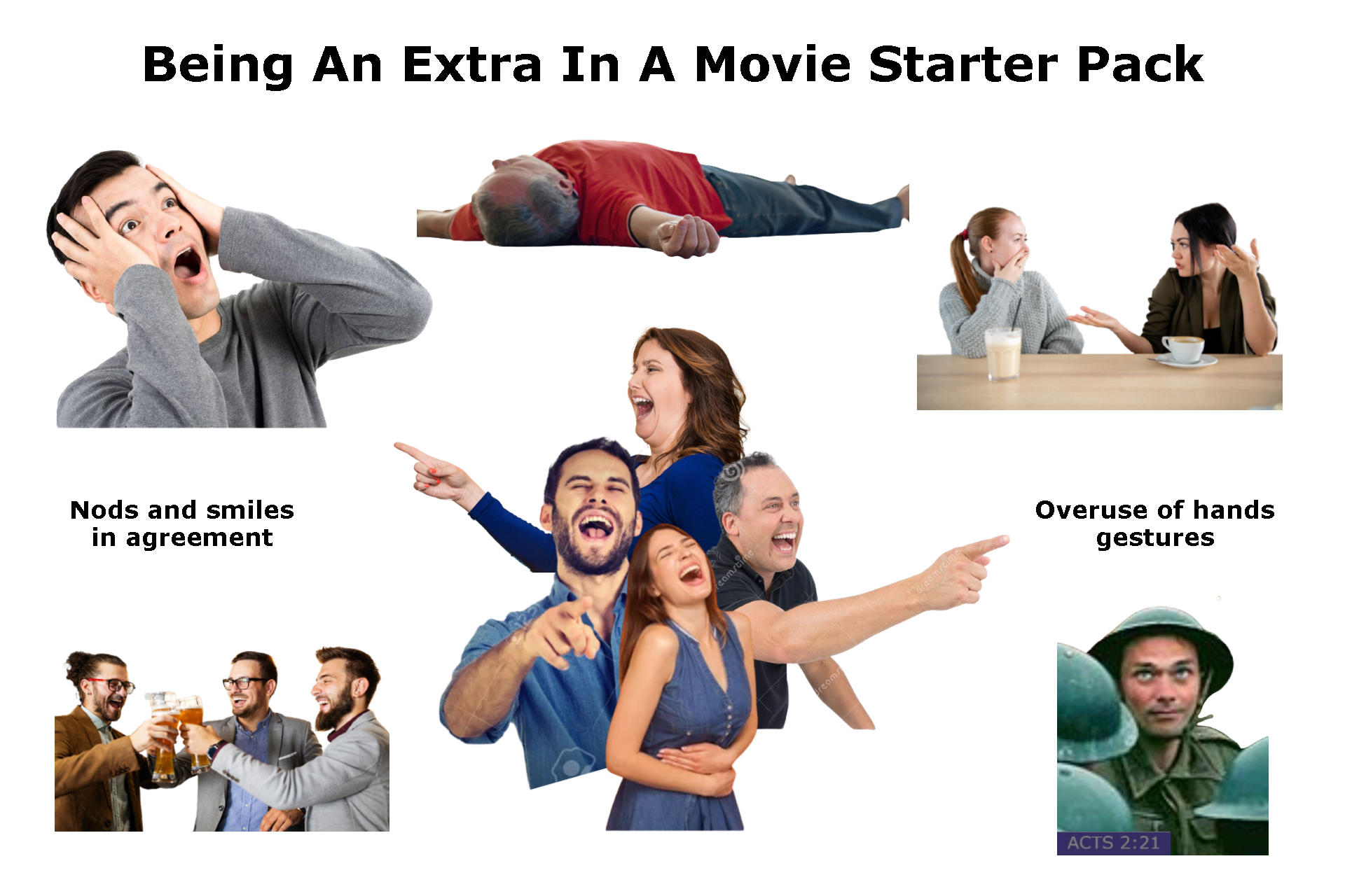 Being An Extra In A Movie Starter Pack | /r/starterpacks | Starter ...