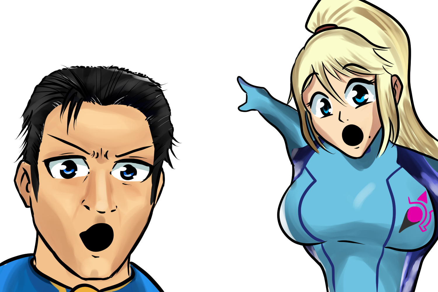 Samus-jak | Two Soyjaks Pointing | Know Your Meme