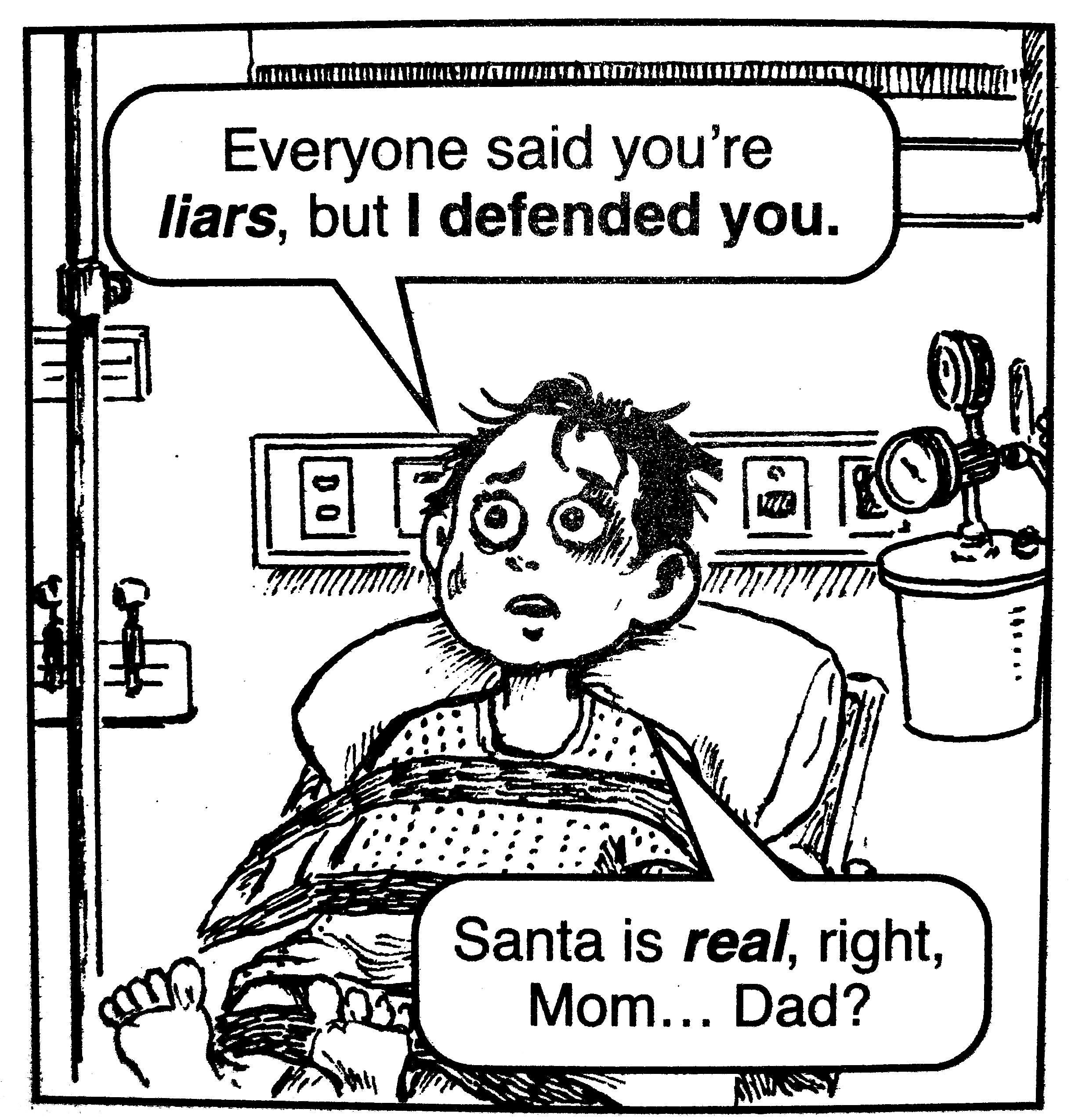 Santa is real, right? | Jack Chick Tracts | Know Your Meme