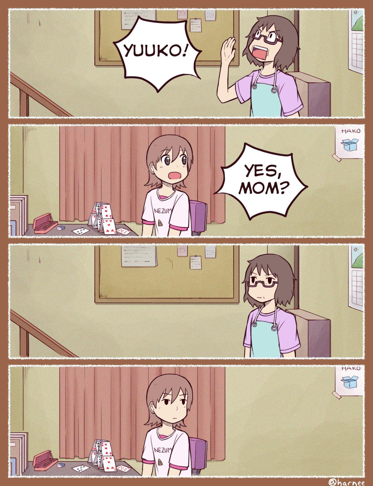 “when mom calls but then she go silent to make you go down stair[s]” by ...