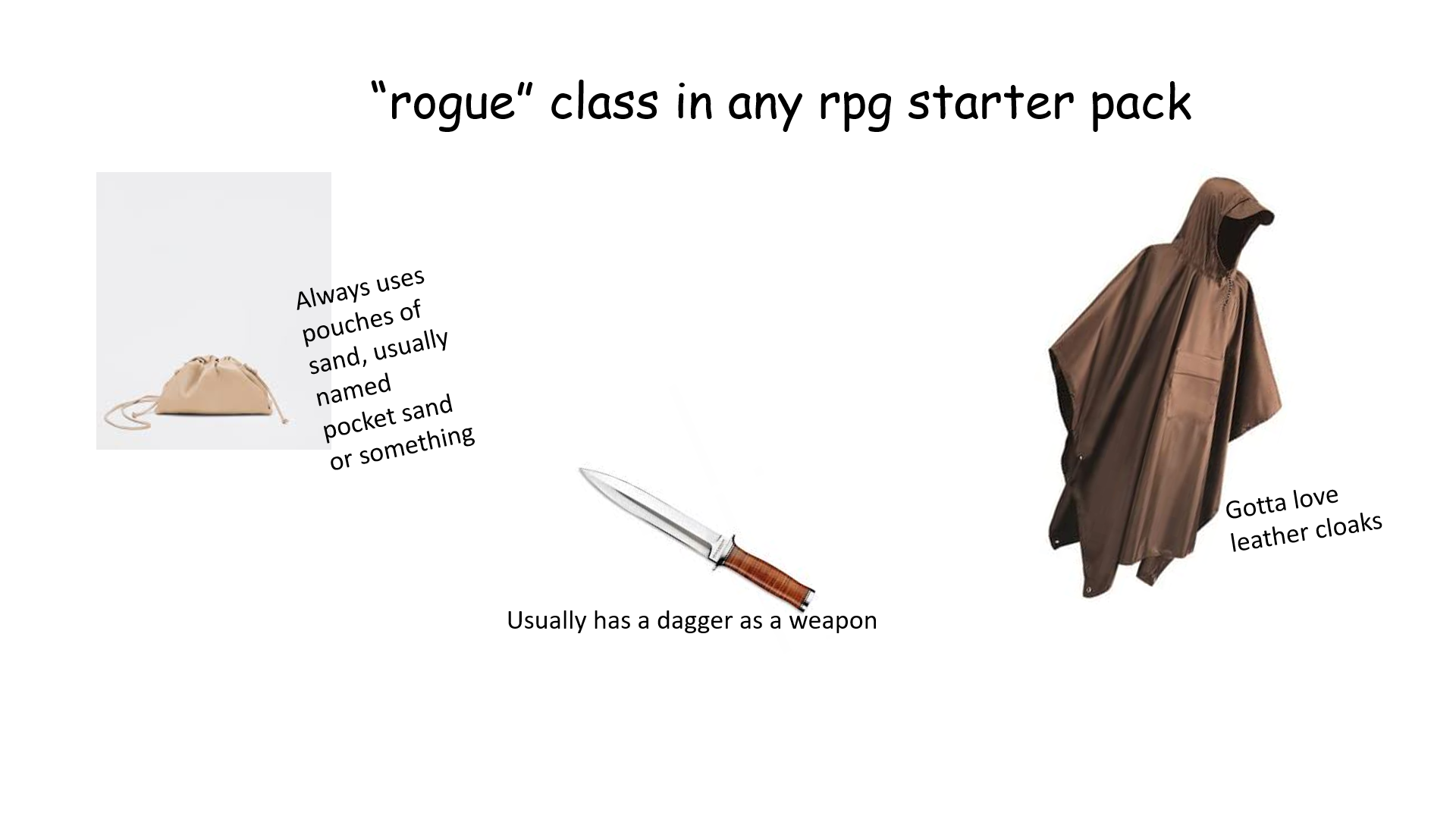 rpg rogue class starterpack | /r/starterpacks | Starter Packs | Know ...