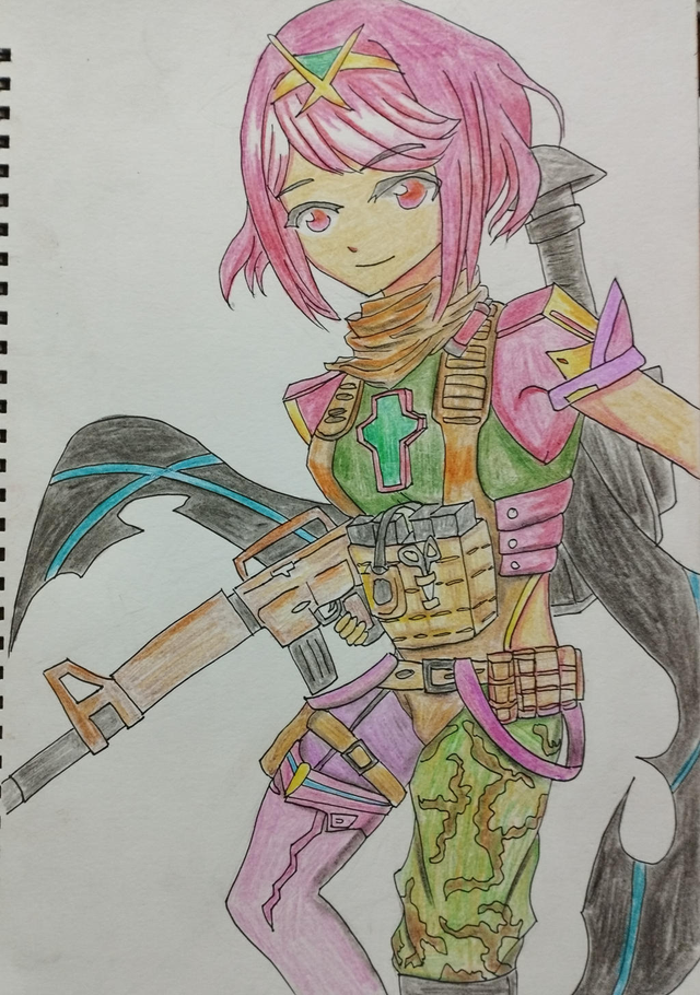 Pyra from Xenoblade Chronicles 2 dressed as Navin Rao (Dust Devil) from ...