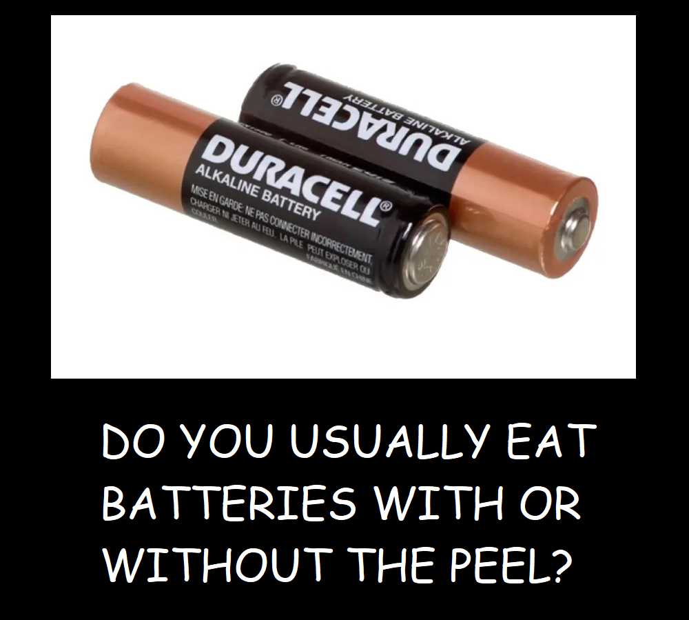 Always eat the peel, that's where the nutrients are so you grow strong ...