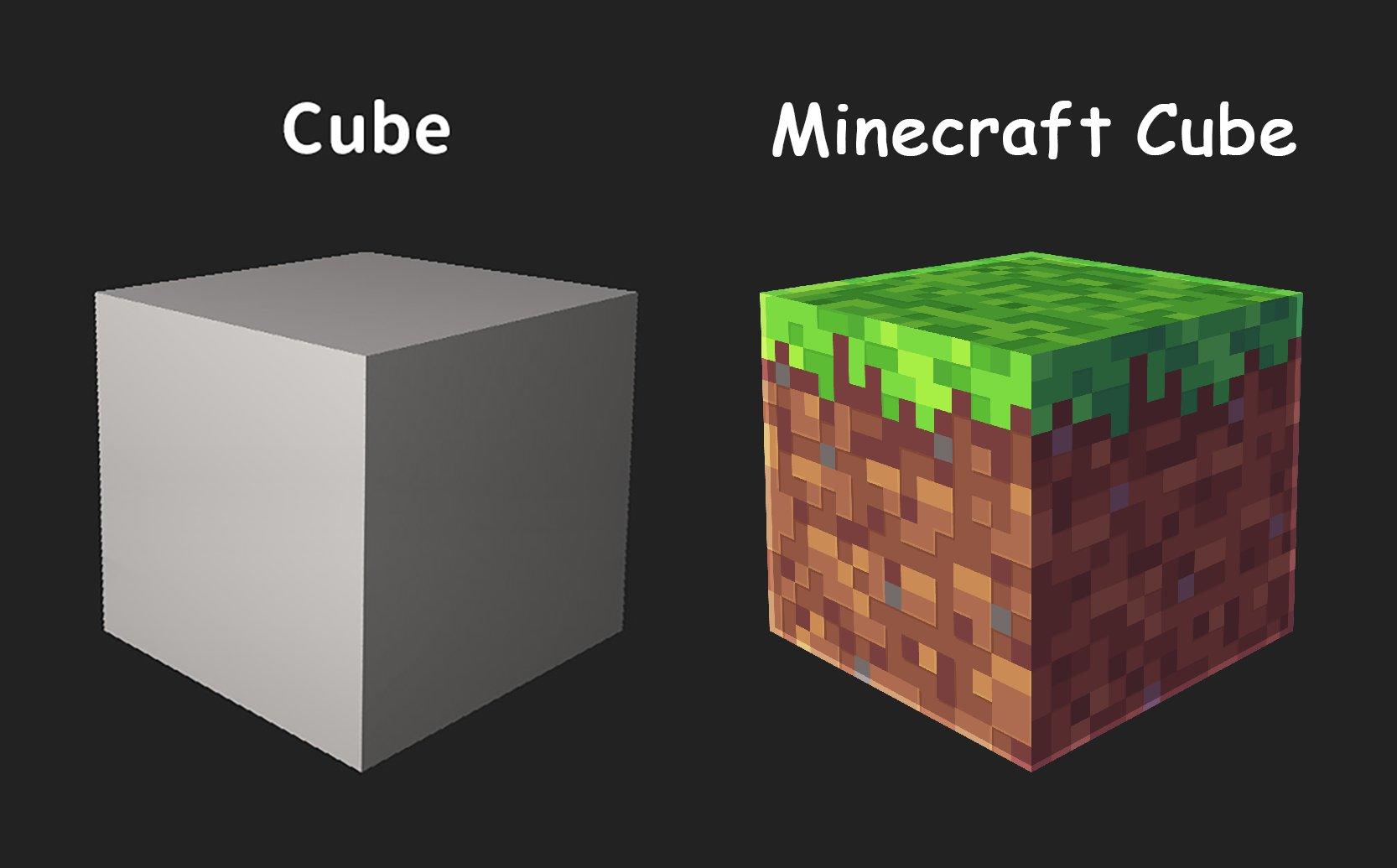Cube vs. Minecraft Cube | Cube vs. Sci-Fi Concept Art | Know Your Meme