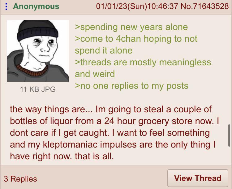 Anon is sad | /r/Greentext | Greentext Stories | Know Your Meme