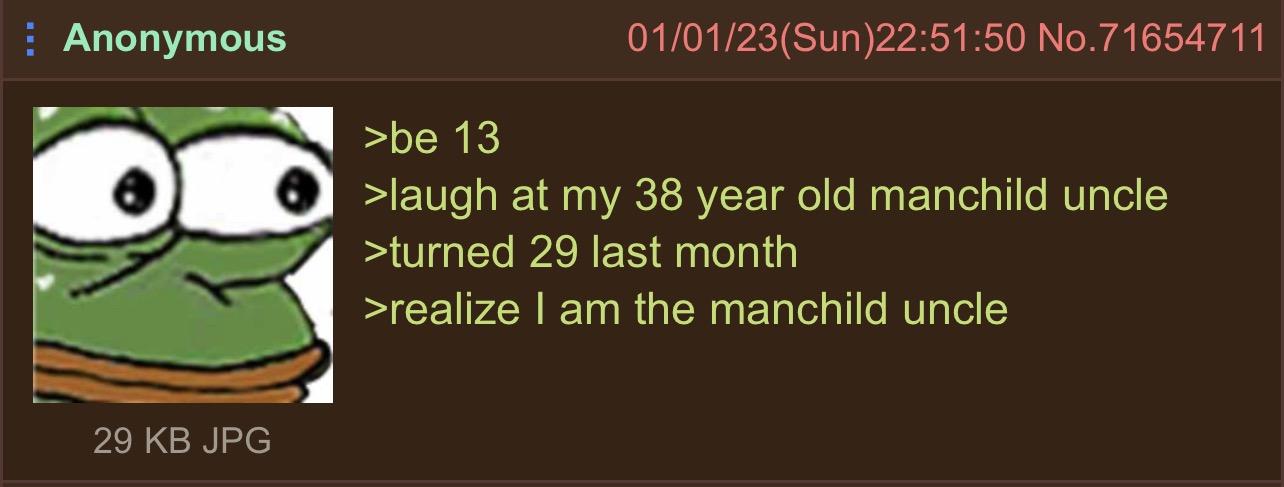 Anon is manchild | /r/Greentext | Greentext Stories | Know Your Meme