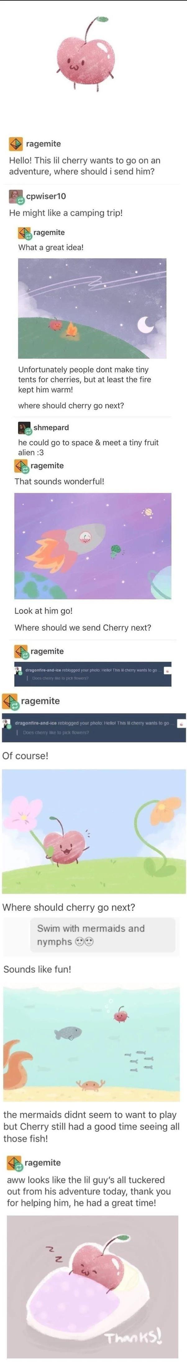 Cherry Adventures | /r/wholesomememes | Wholesome Memes | Know Your Meme