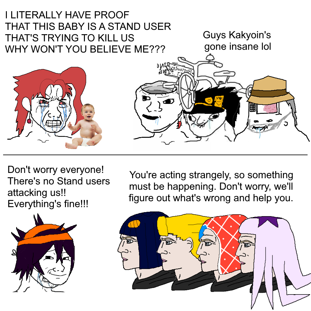 The virgin Stardust Crusaders versus the chad Team Bucciarati | /r ...