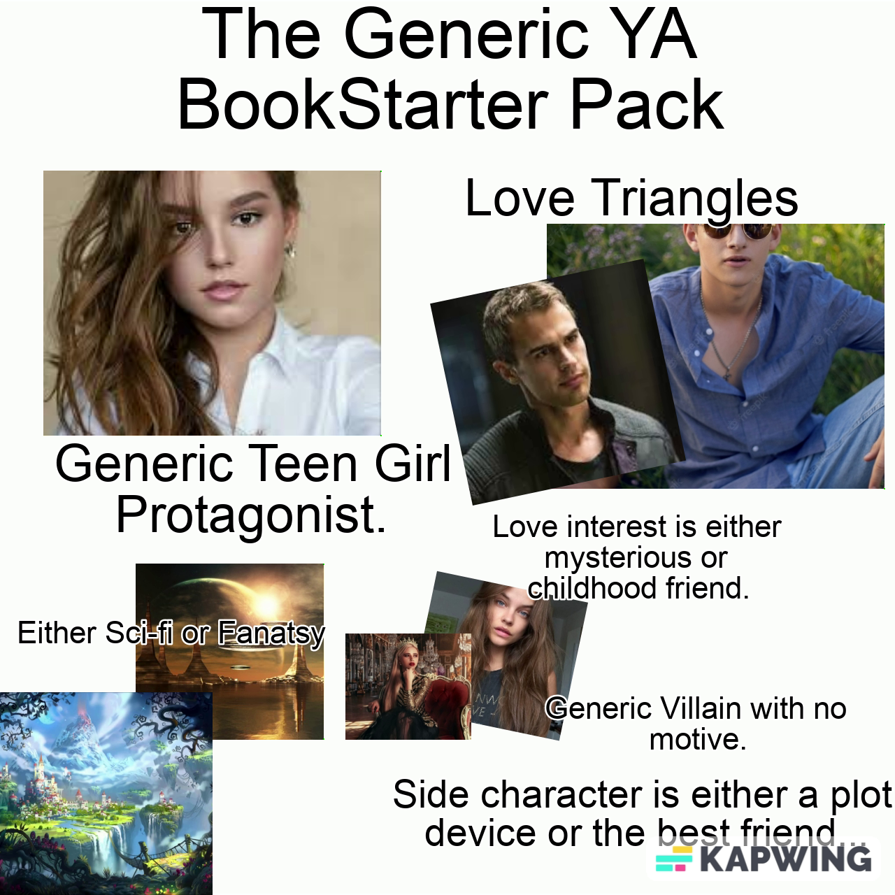 The Generic YA Book Starter Pack | /r/starterpacks | Starter Packs ...