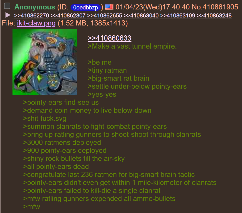 Anon is a tiny ratman | /r/Greentext | Greentext Stories | Know Your Meme