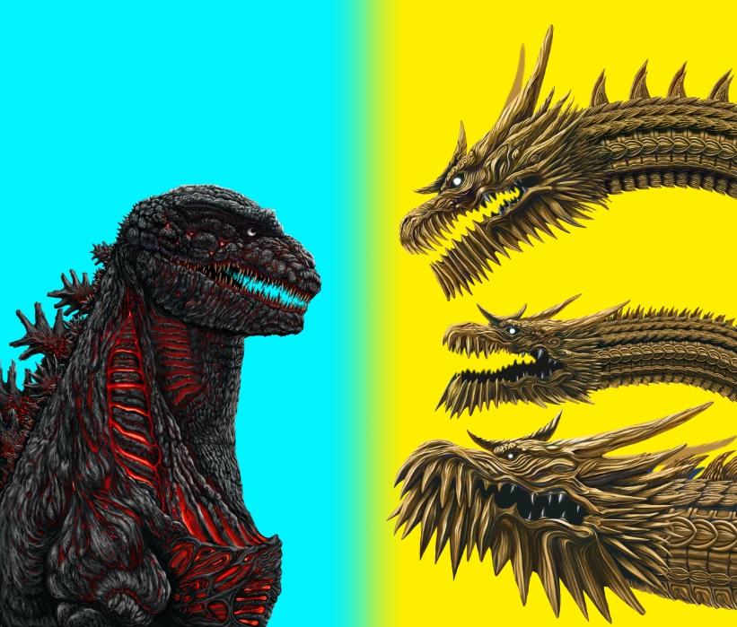 Shin Godzilla vs shin ghidorah | Godzilla | Know Your Meme