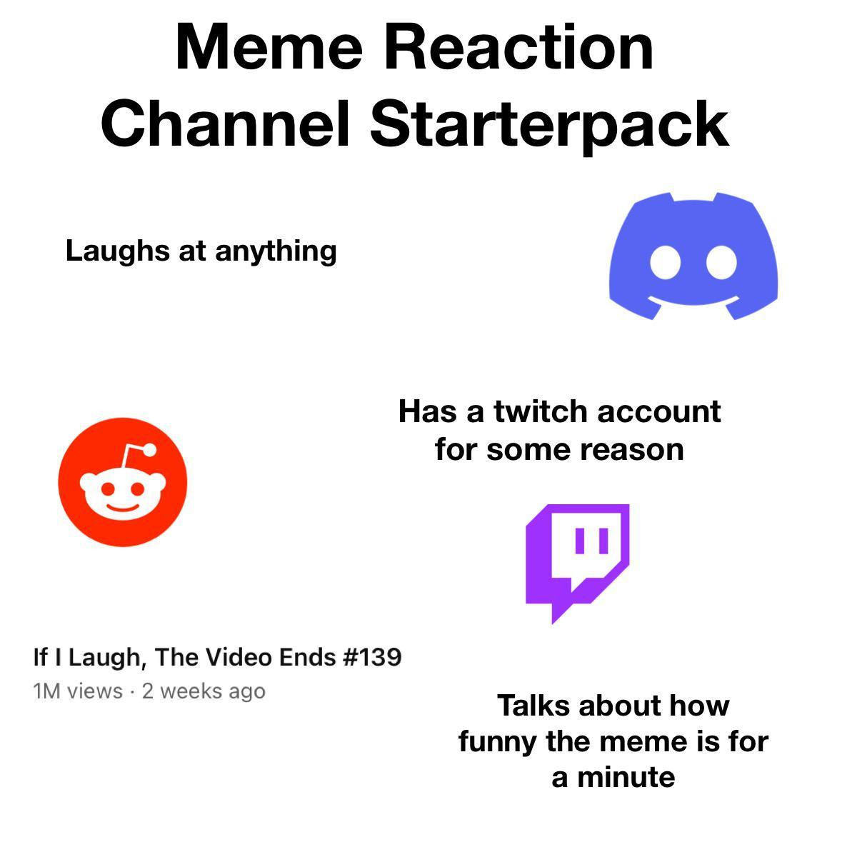 Meme Reaction Channel Starterpack | /r/starterpacks | Starter Packs ...