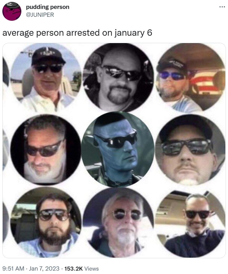 average person arrested on january 6 | Avatar Chud | Know Your Meme