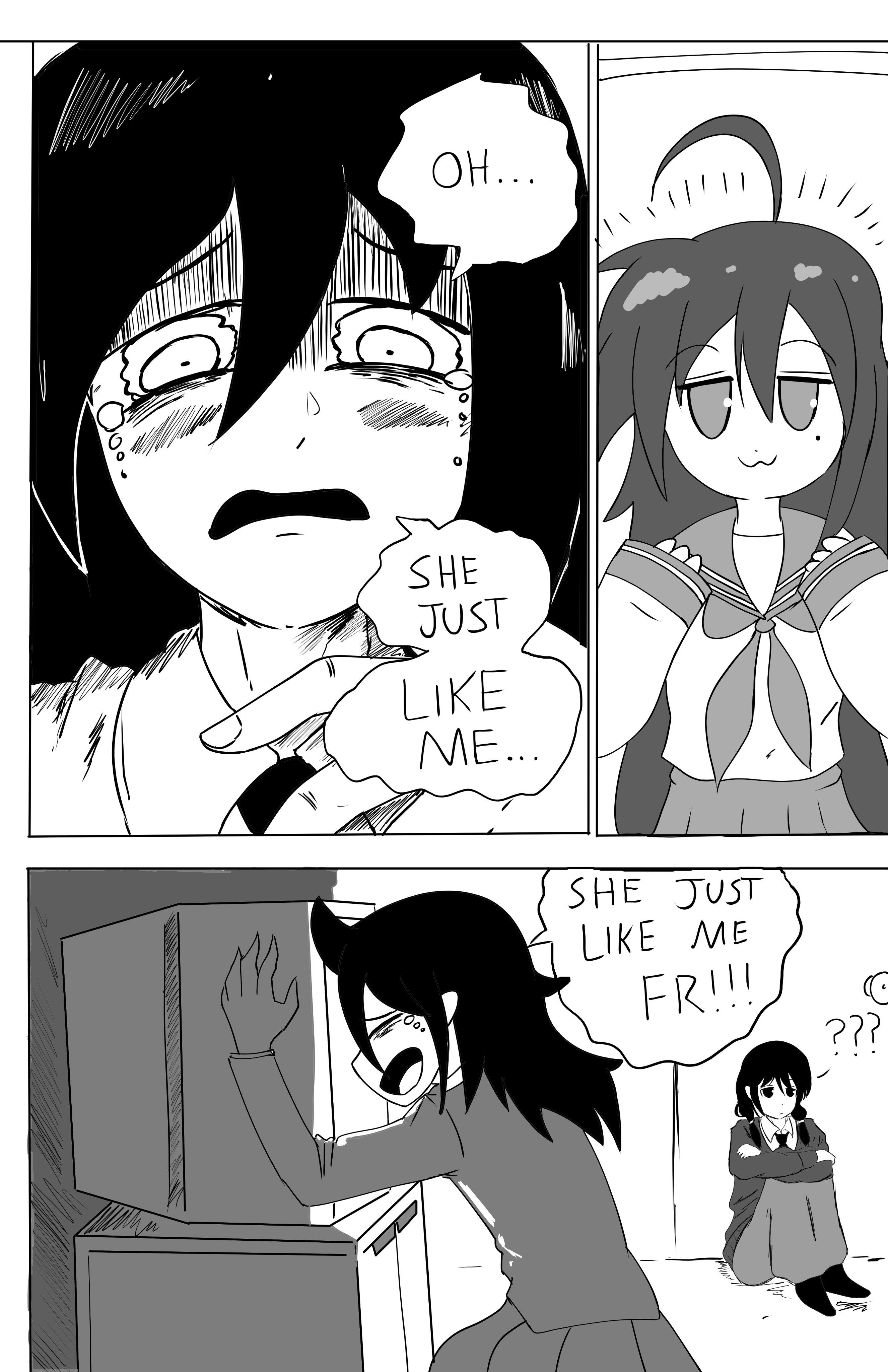 Tomoko And Yuri Watch Lucky Star For The First Time He Just Like Me