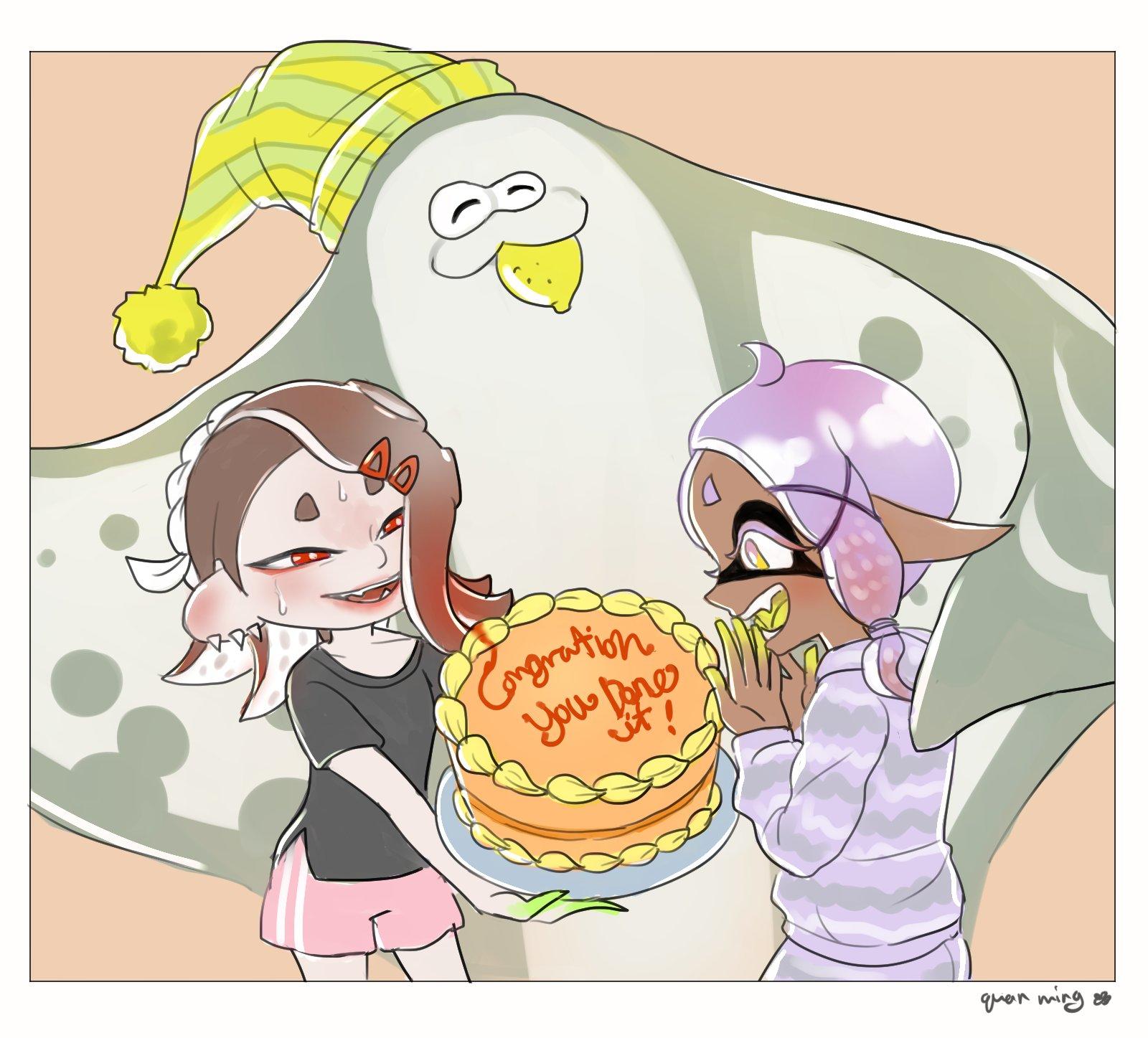 A cake for Frye's first win! 🍰 | Splatoon 3 | Know Your Meme