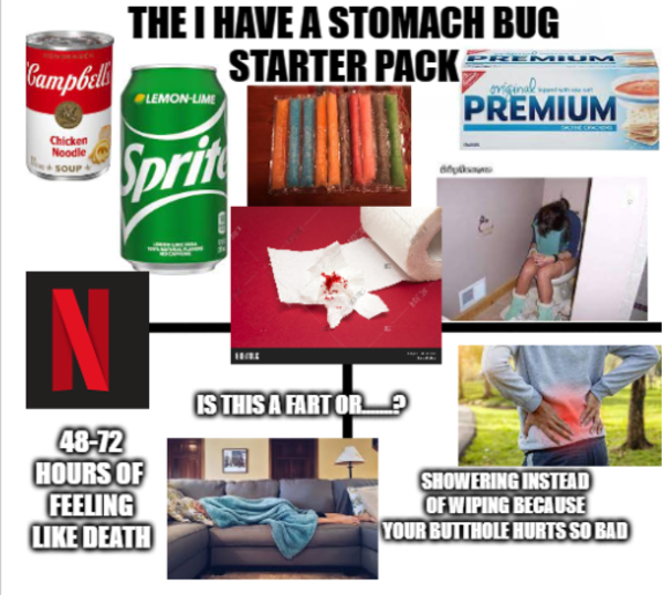 Stomach Bug Starter Pack | /r/starterpacks | Starter Packs | Know Your Meme
