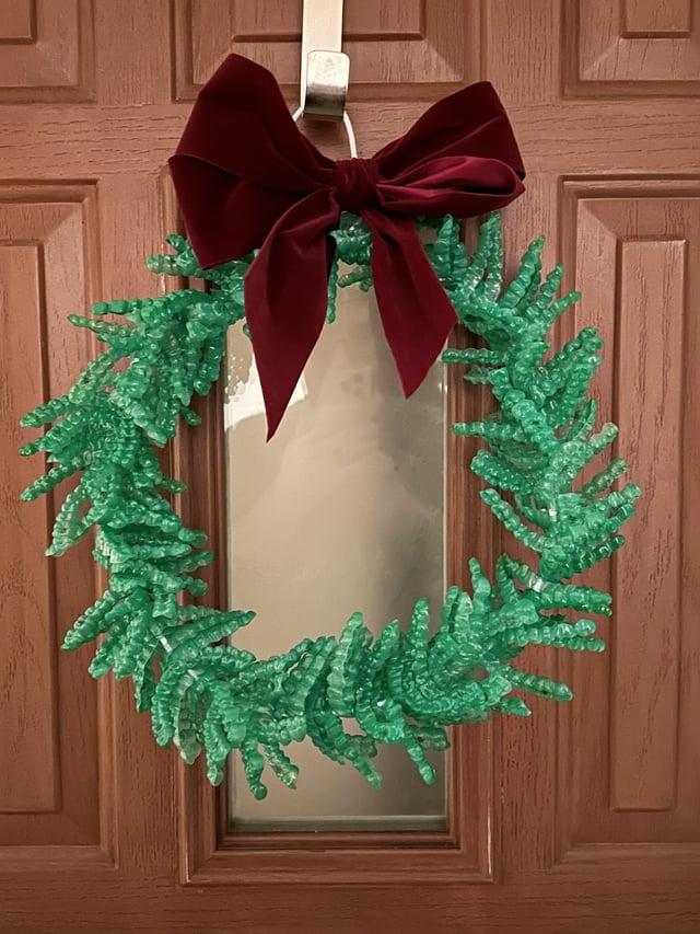 A Wreath Made from 80 Invisalign Denal Trays | Awful Taste, But Great ...