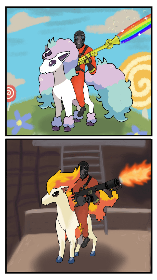 Pyro and Ponyta | Pokemon Fan Teams | Know Your Meme