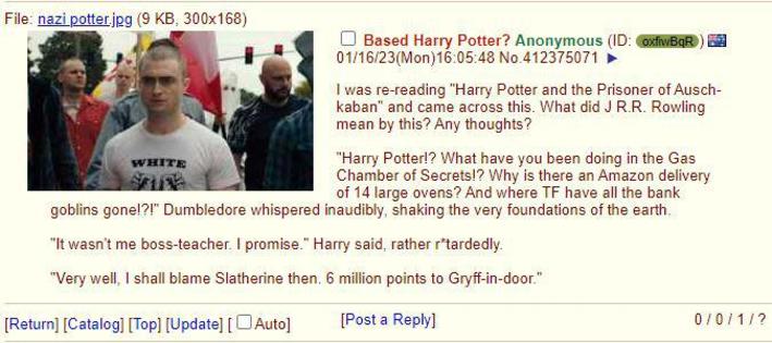 Anon likes Harry Potter | /r/Greentext | Greentext Stories | Know Your Meme