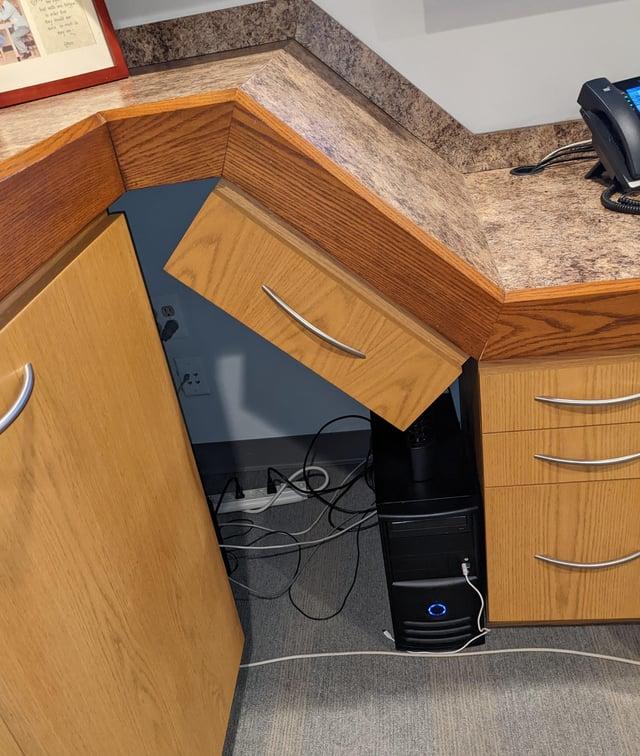 Infuriating desk drawer | Know Your Meme