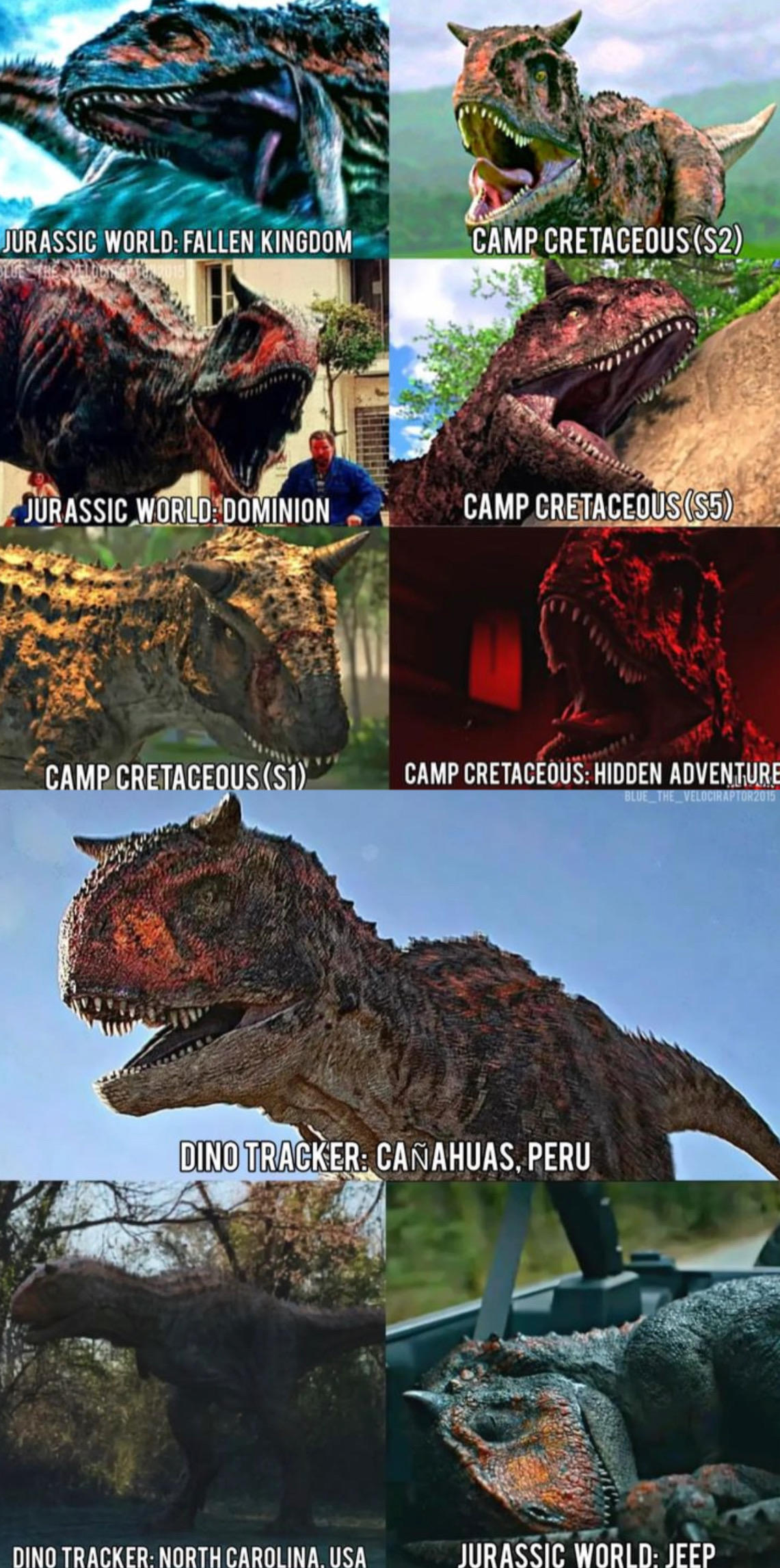 Jurassic world carnotaurus evolution | Jurassic Park | Know Your Meme