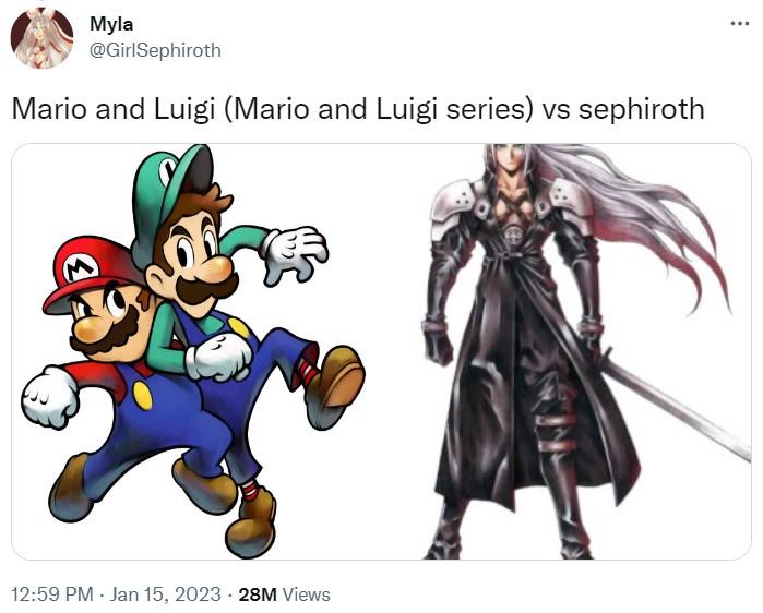 Mario and Luigi (Mario and Luigi series) vs sephiroth | Mario and Luigi ...
