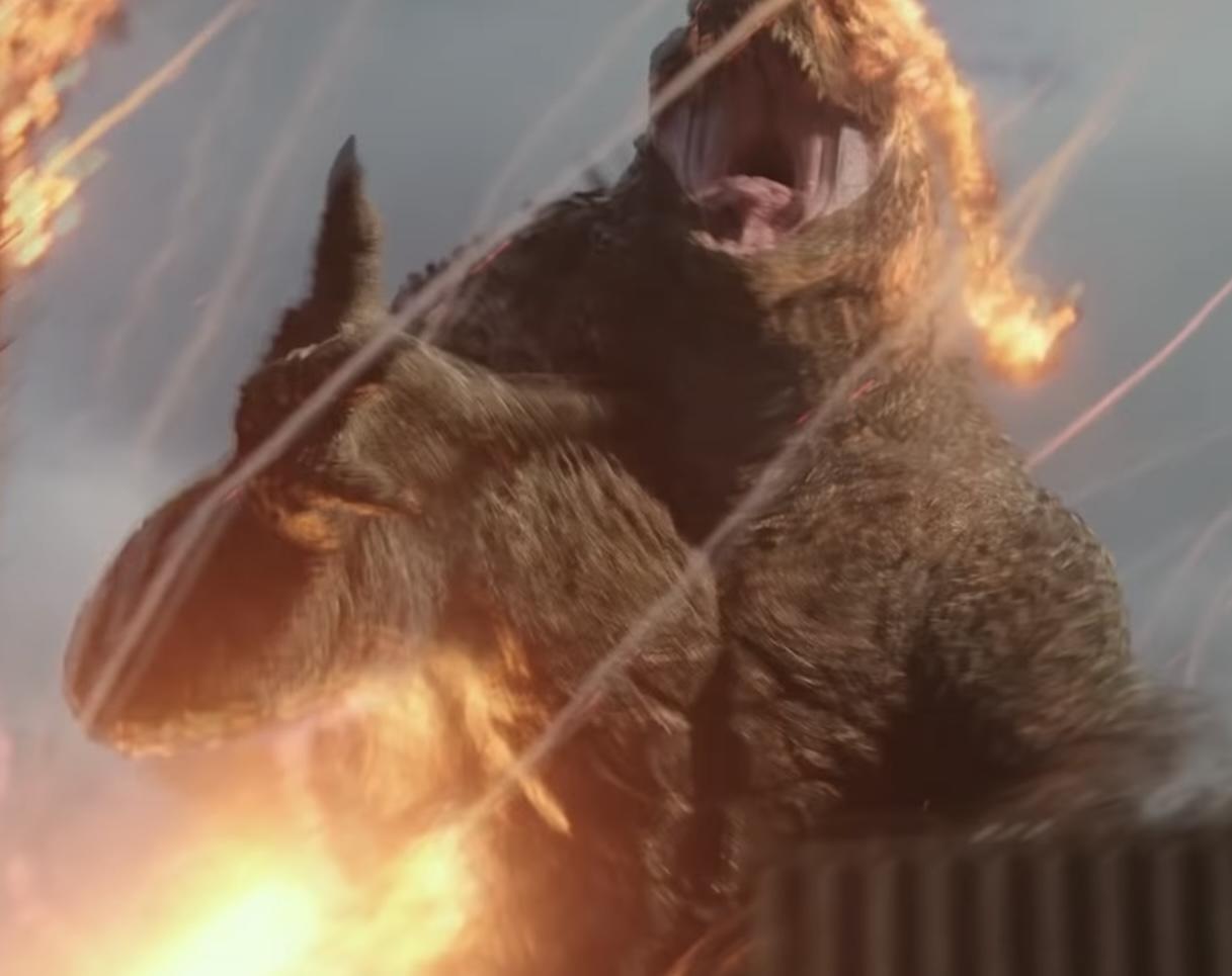 Godzilla face on fire | Godzilla | Know Your Meme