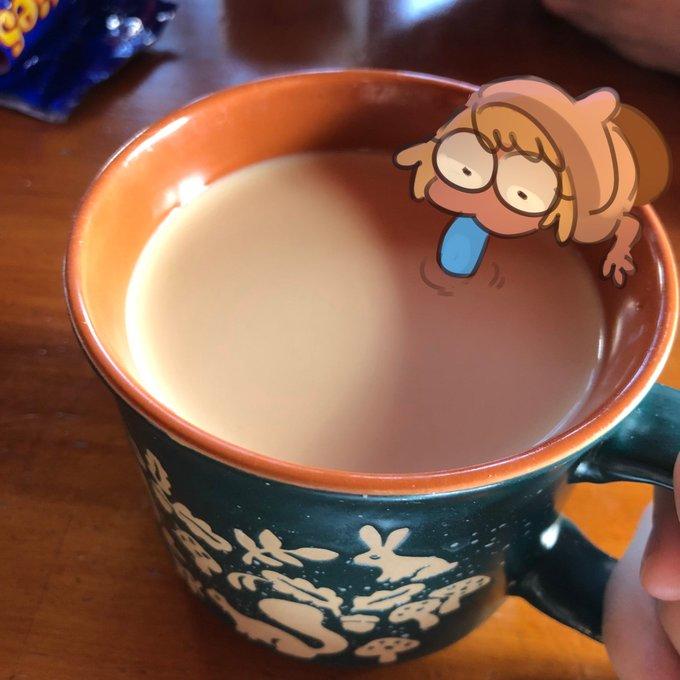 Leif drinks coffee | Amphibia | Know Your Meme
