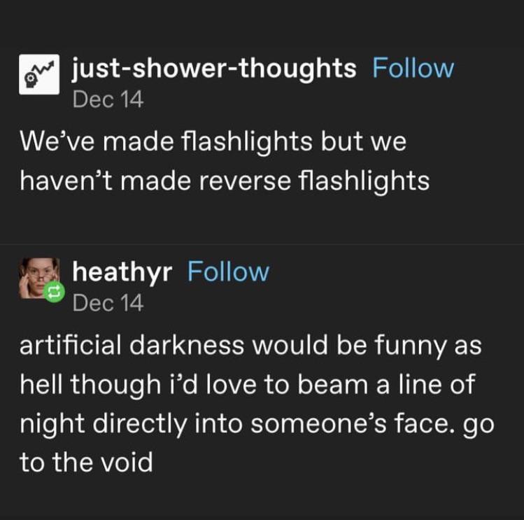 Reverse Flashlights | Tumblr | Know Your Meme