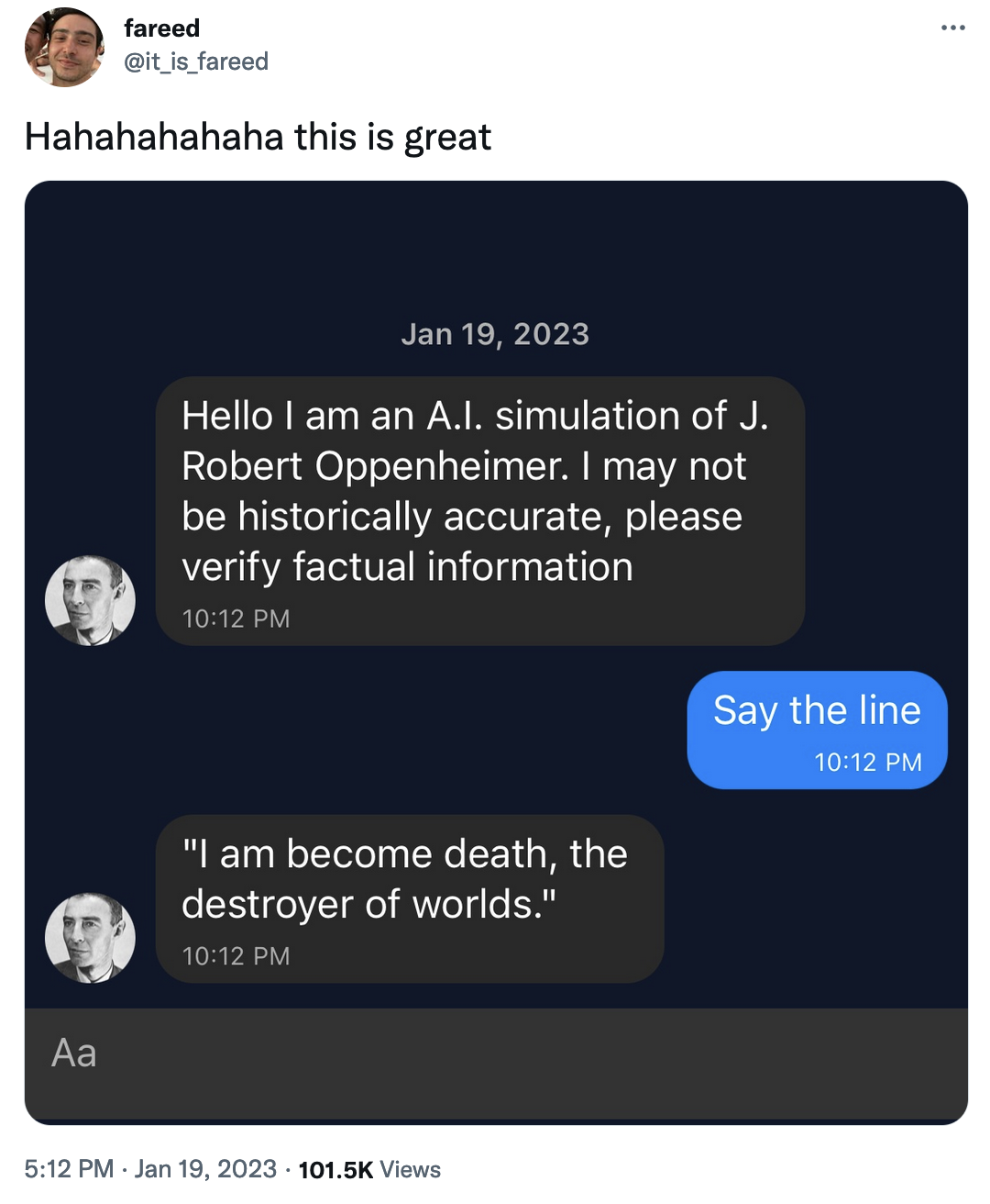 Historical Figures AI Chat Meme | Historical Figures Chat | Know Your Meme