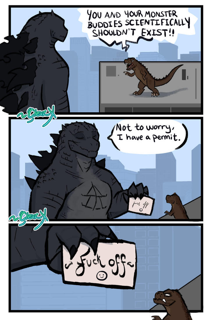 Godzillas permit | Godzilla | Know Your Meme