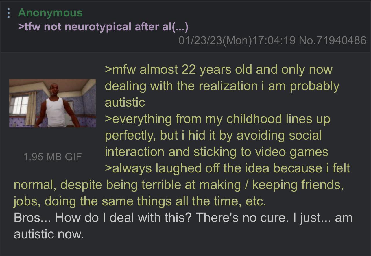 Anon is autistic | /r/Greentext | Greentext Stories | Know Your Meme