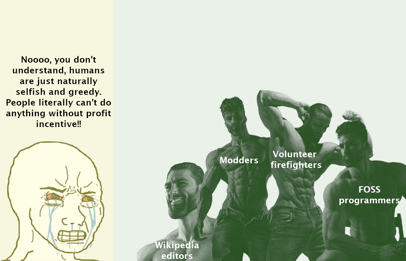 Volunteerism is and always will be based | /r/PoliticalCompassMemes ...