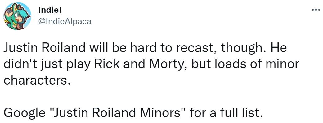 Google "Justin Roiland Minors" for a full list. | Rick and Morty Voice ...
