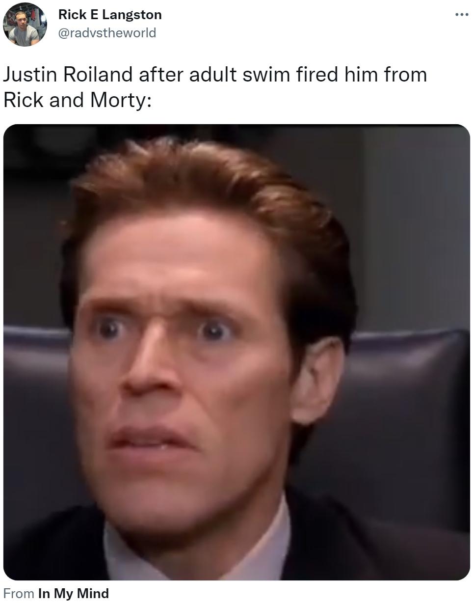 Justin Roiland after adult swim fired him from Rick and Morty: | Rick ...