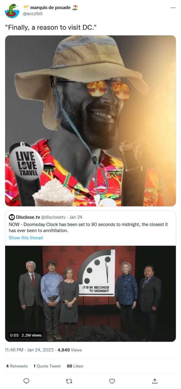 Finally... | Doomsday Clock | Know Your Meme