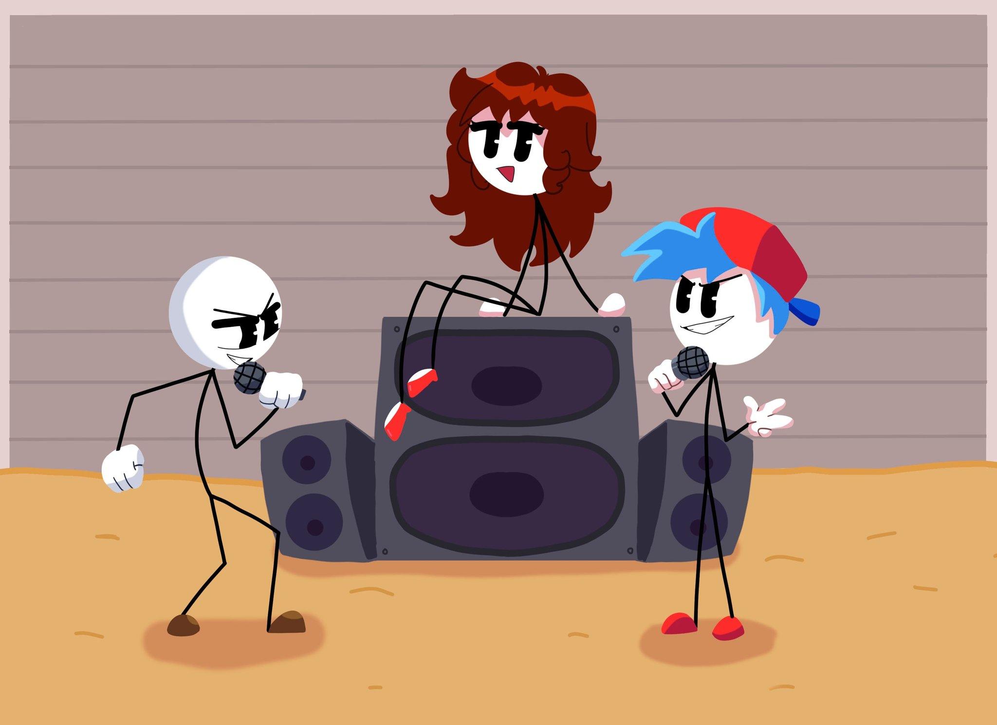 Day 5 of #stickmintober2022 FNF vs Henry Stickmin mod, but I also drew ...