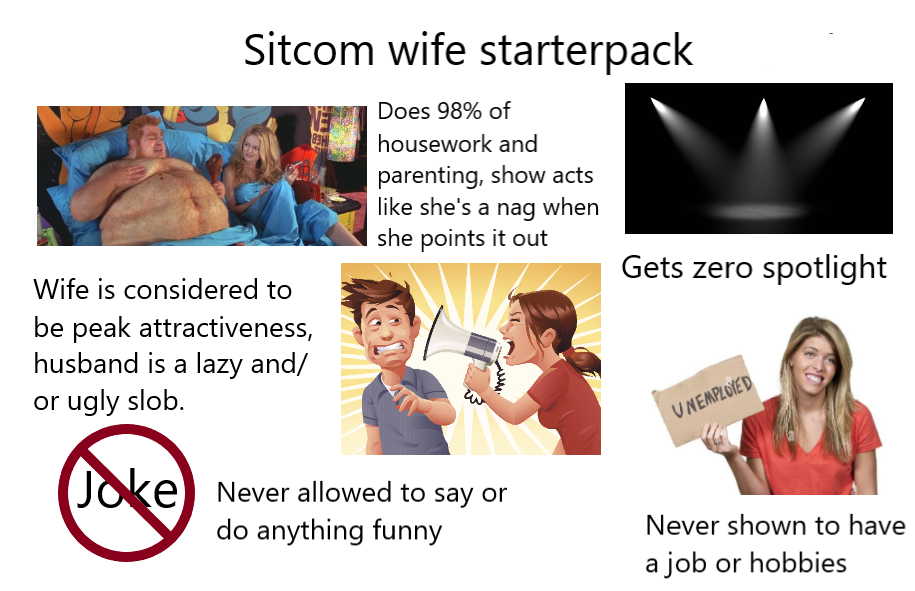 Sitcom wife starterpack | /r/starterpacks | Starter Packs | Know Your Meme