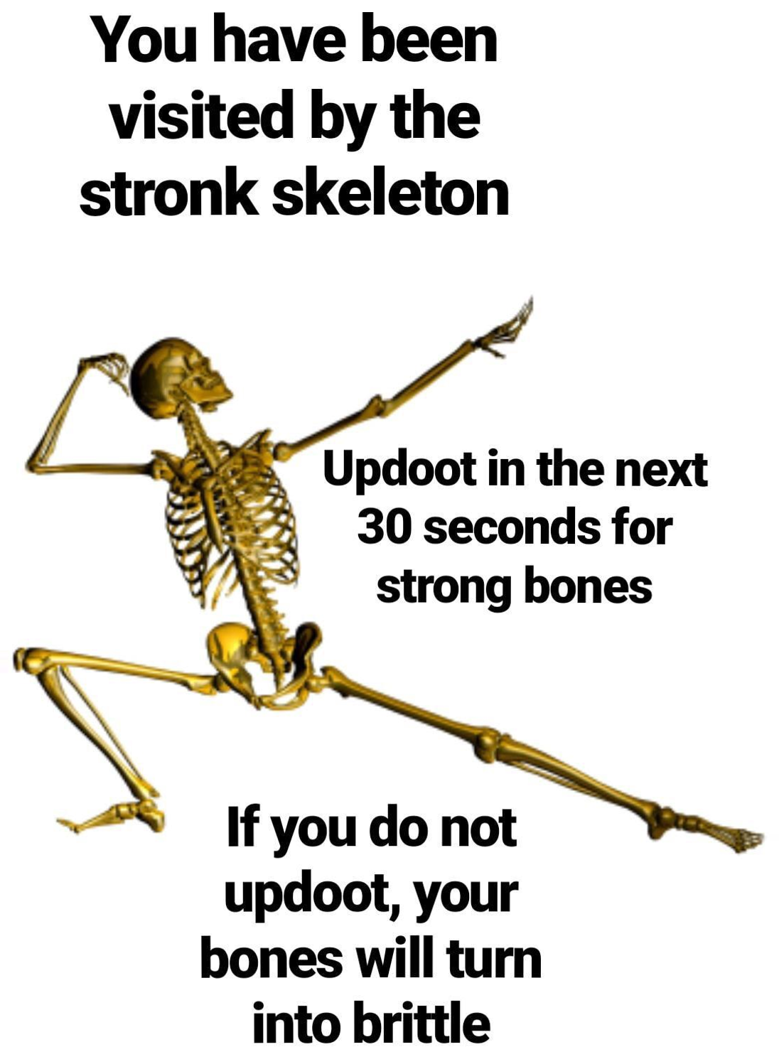 Invest quick for good calcium | /r/MemeEconomy | Skeletons | Know Your Meme