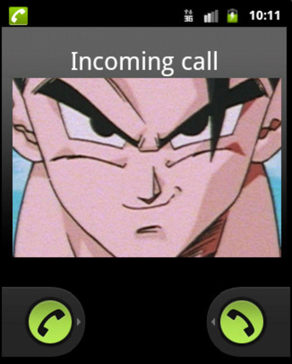 Incoming Call Gohans You Retard Know Your Meme